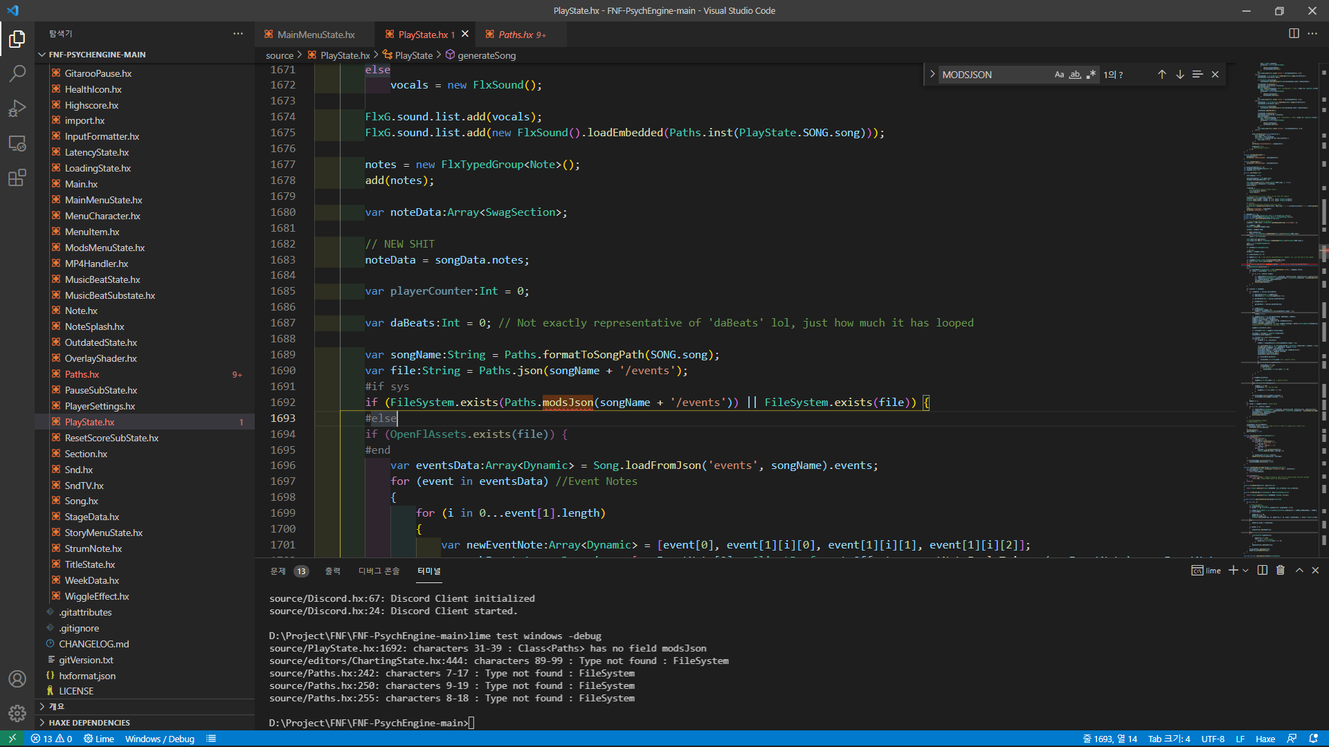 Mistake in PlayState and Paths · Issue #2633 · ShadowMario/FNF ...