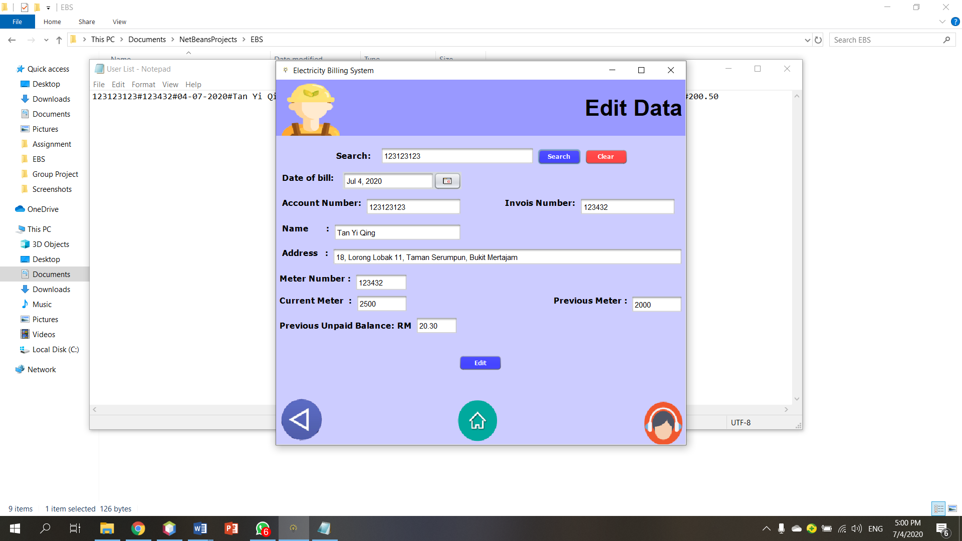 GitHub - TanYiQing/Electric-Billing-System