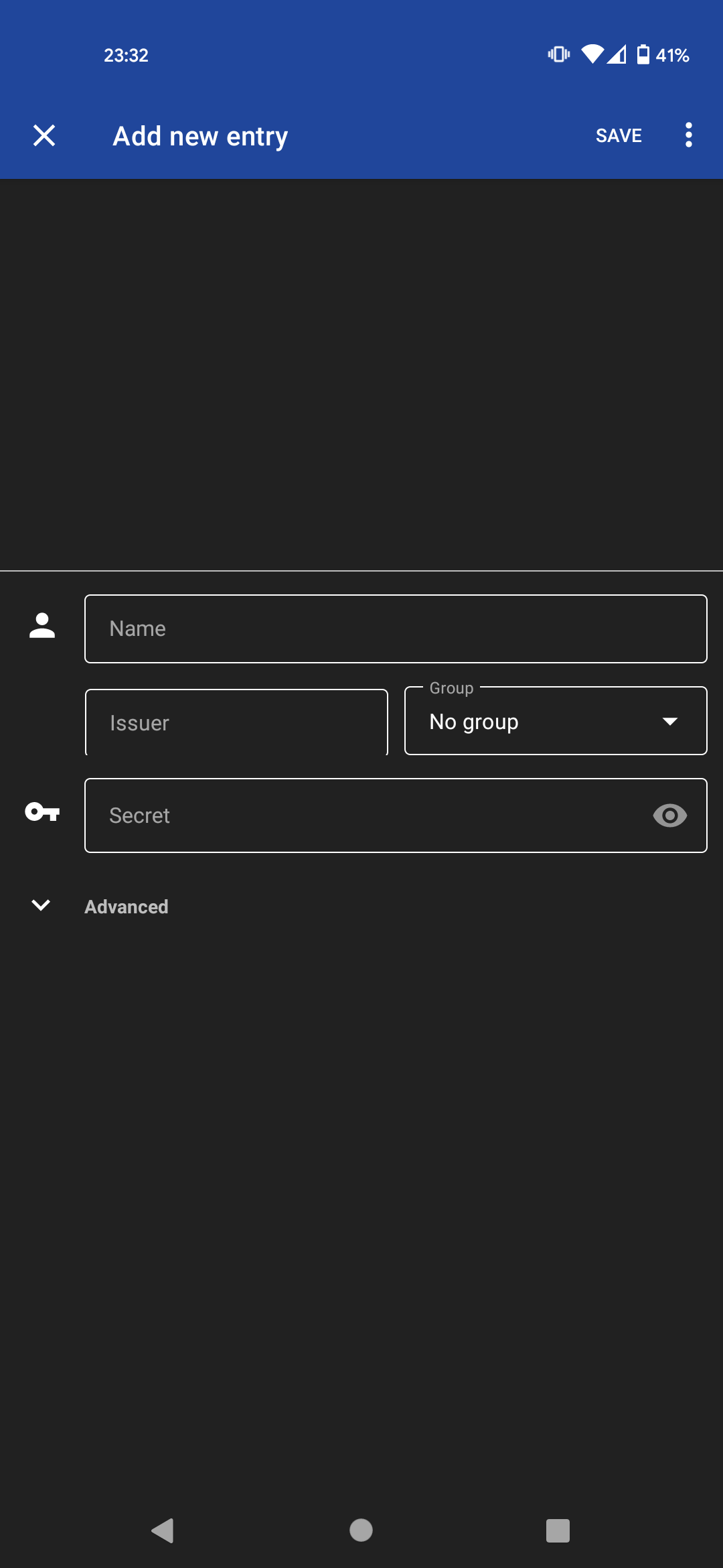 Outline for Issuer on Add new entry / edit entry is cut off when system font size is set to ...