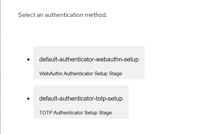 MFA selection display in 2023.3.1 · Issue #4992 · goauthentik/authentik · GitHub