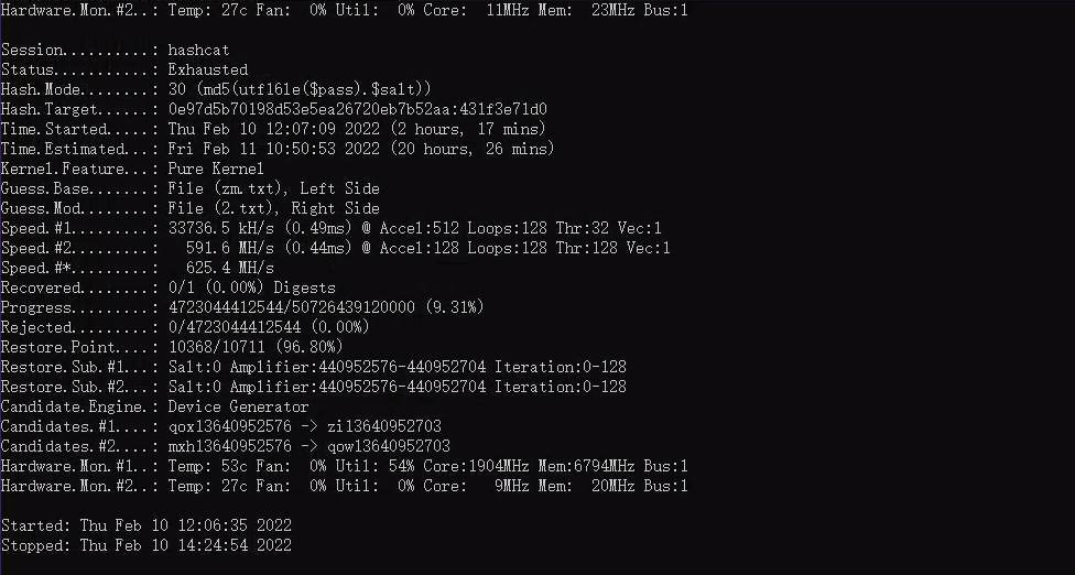 Verified bug with large dicts in -a 1 (all amplifiers > 0xffffffff, masks in hybrid too ...