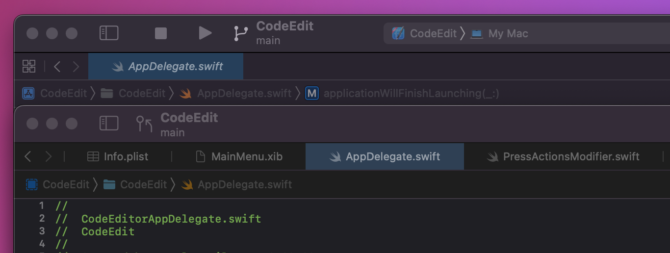 🐞 Tabs and Breadcrumb Has Incorrect Background Color · Issue #546 · CodeEditApp/CodeEdit · GitHub