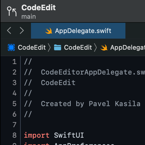🐞 Divider below tabs and breadcrumbs shows background underneath · Issue #710 · CodeEditApp ...
