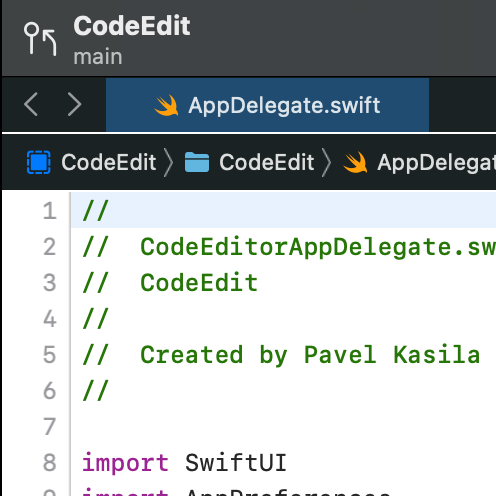 🐞 Divider below tabs and breadcrumbs shows background underneath · Issue #710 · CodeEditApp ...