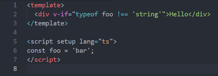 Broken syntax highlighting when using "instanceof" or "typeof" · Issue #656 · vuejs/language ...