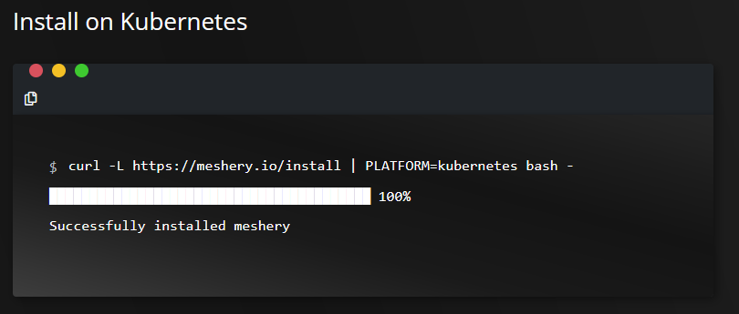 UI doesn't look proper of Quick start guide · Issue #7912 · meshery/meshery · GitHub