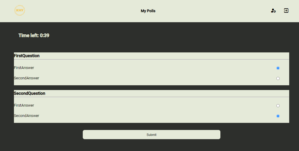 GitHub - TkachukSasha/PollsSystem