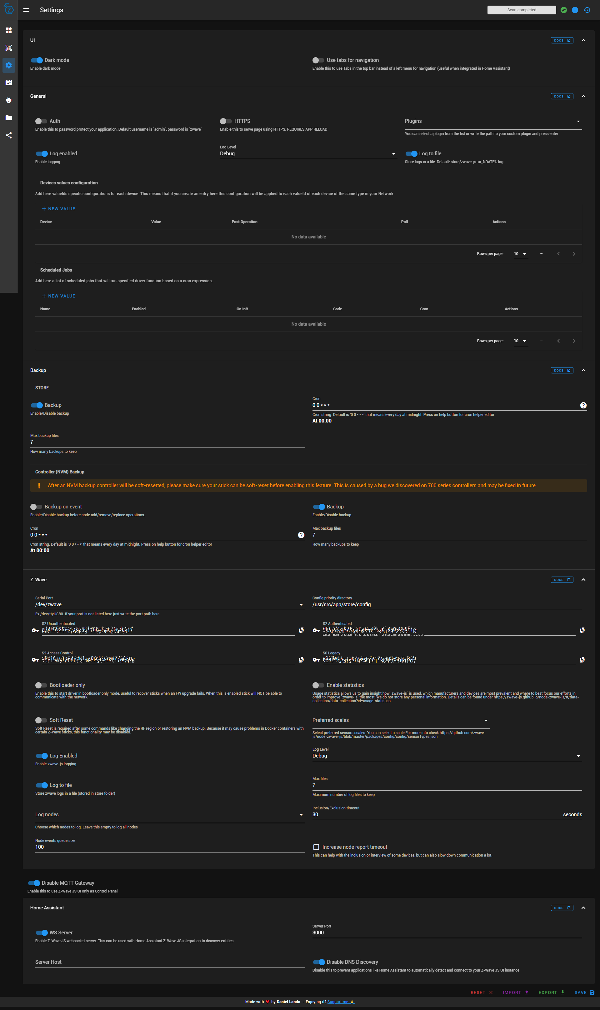 Unexpected Exception · Issue #3064 · zwave-js/zwave-js-ui · GitHub