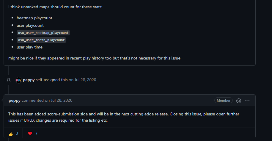 Unranked maps giving total score · Issue #736 · ppy/osu-stable-issues · GitHub