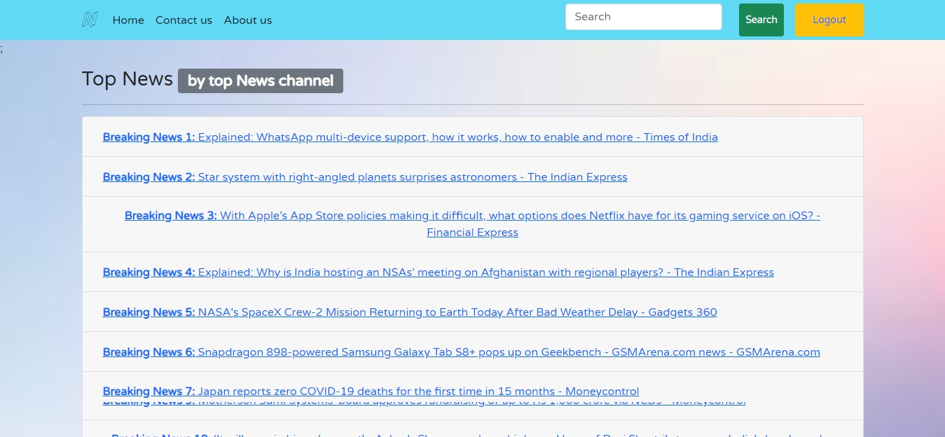 GitHub - Sahil-pillania/News_World_Laravel_javascript