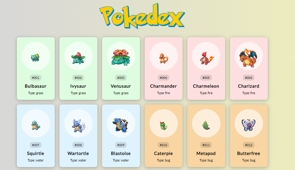 GitHub - boodascript/Pokedex: Pokemon playing card dashboard that fetches data from a Pokemon API