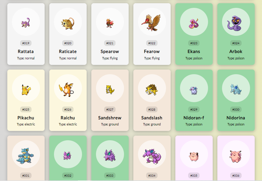 GitHub - boodascript/Pokedex: Pokemon playing card dashboard that fetches data from a Pokemon API