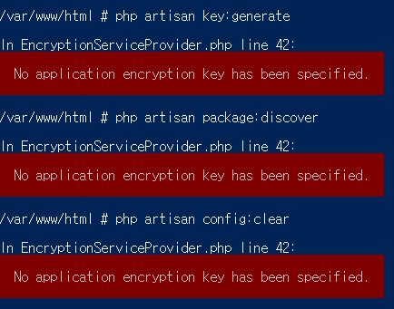 No application encryption key has been specified. Error on key generation · Issue #24195 ...