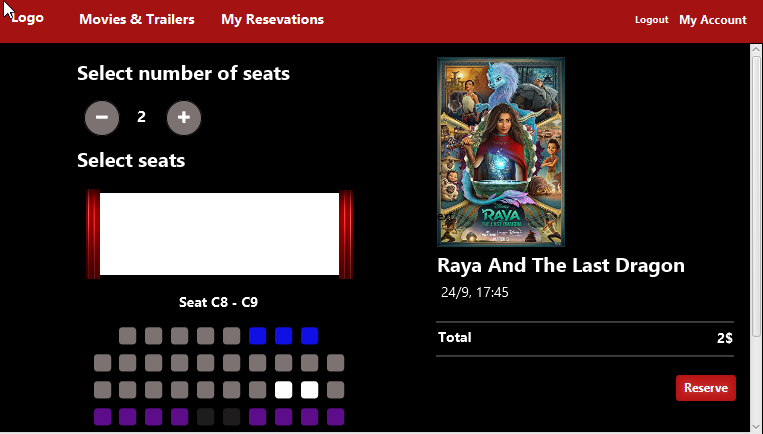 GitHub - benjamin-nilsson/CinemaBookingSystem: This "Cinema Booking ...