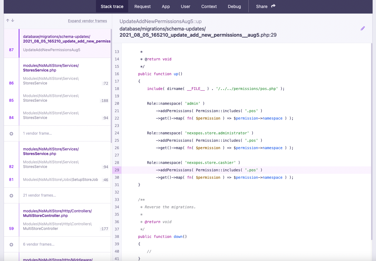 [Issue] problem creating a new store · Issue #597 · Blair2004/NexoPOS · GitHub
