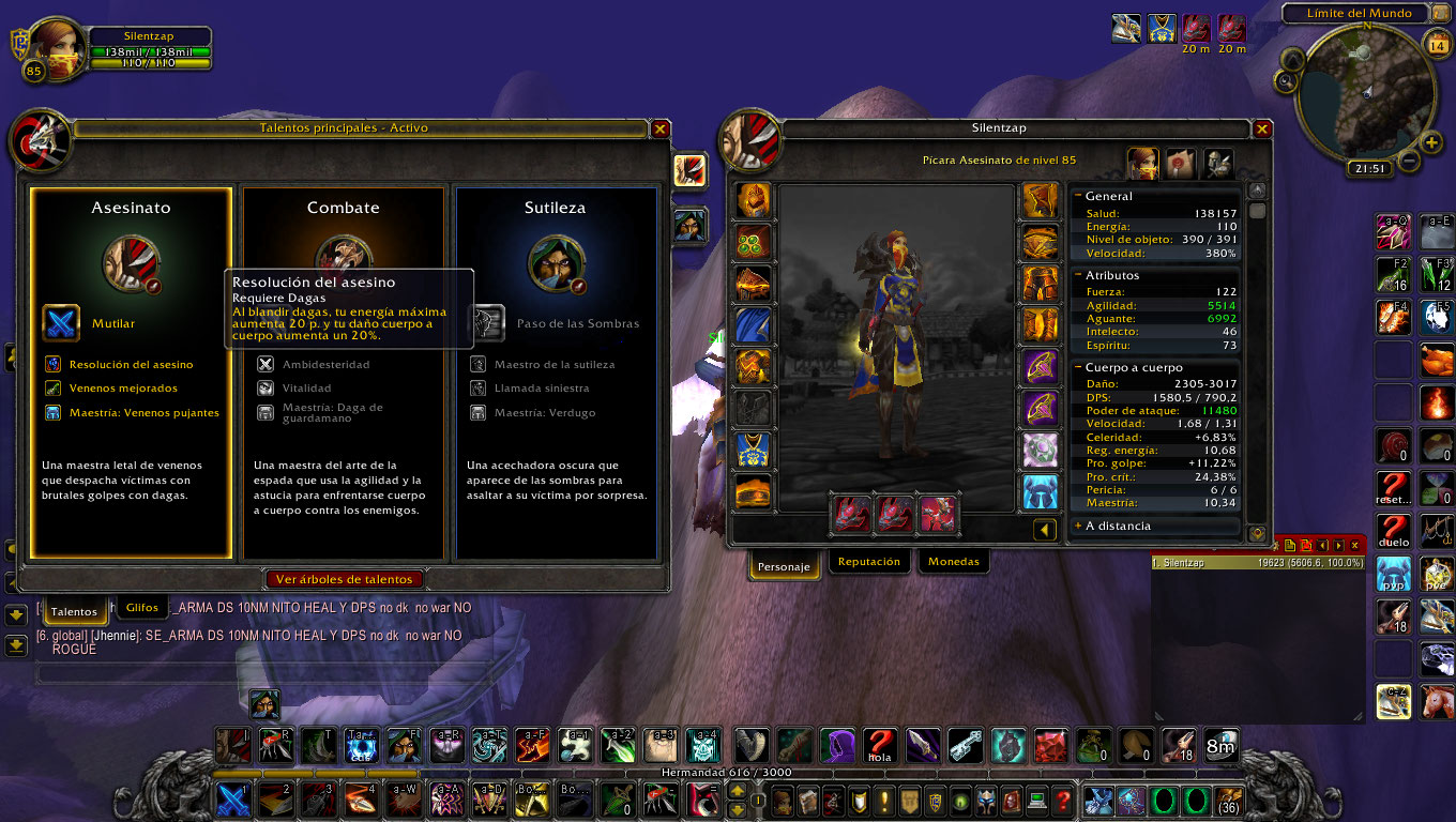 Bug talento de pícaro Resolución del asesino. · Issue #625 · athenaswow/BugTracker-Athenas-WoW ...