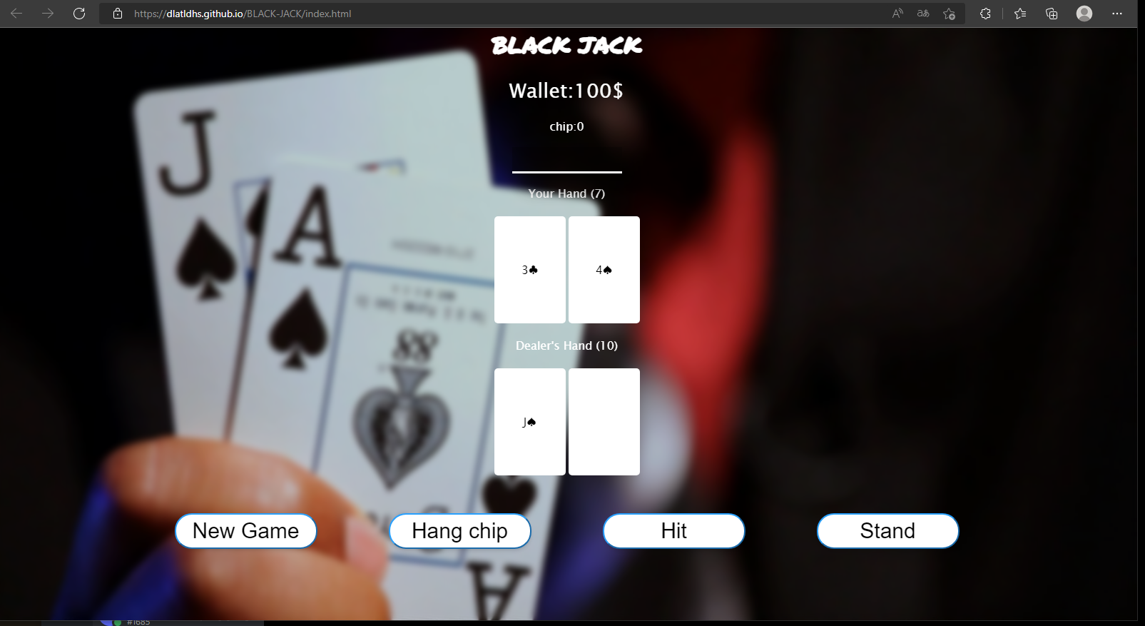 GitHub - dlatldhs/BLACK-JACK: black-jack game ( React JS )