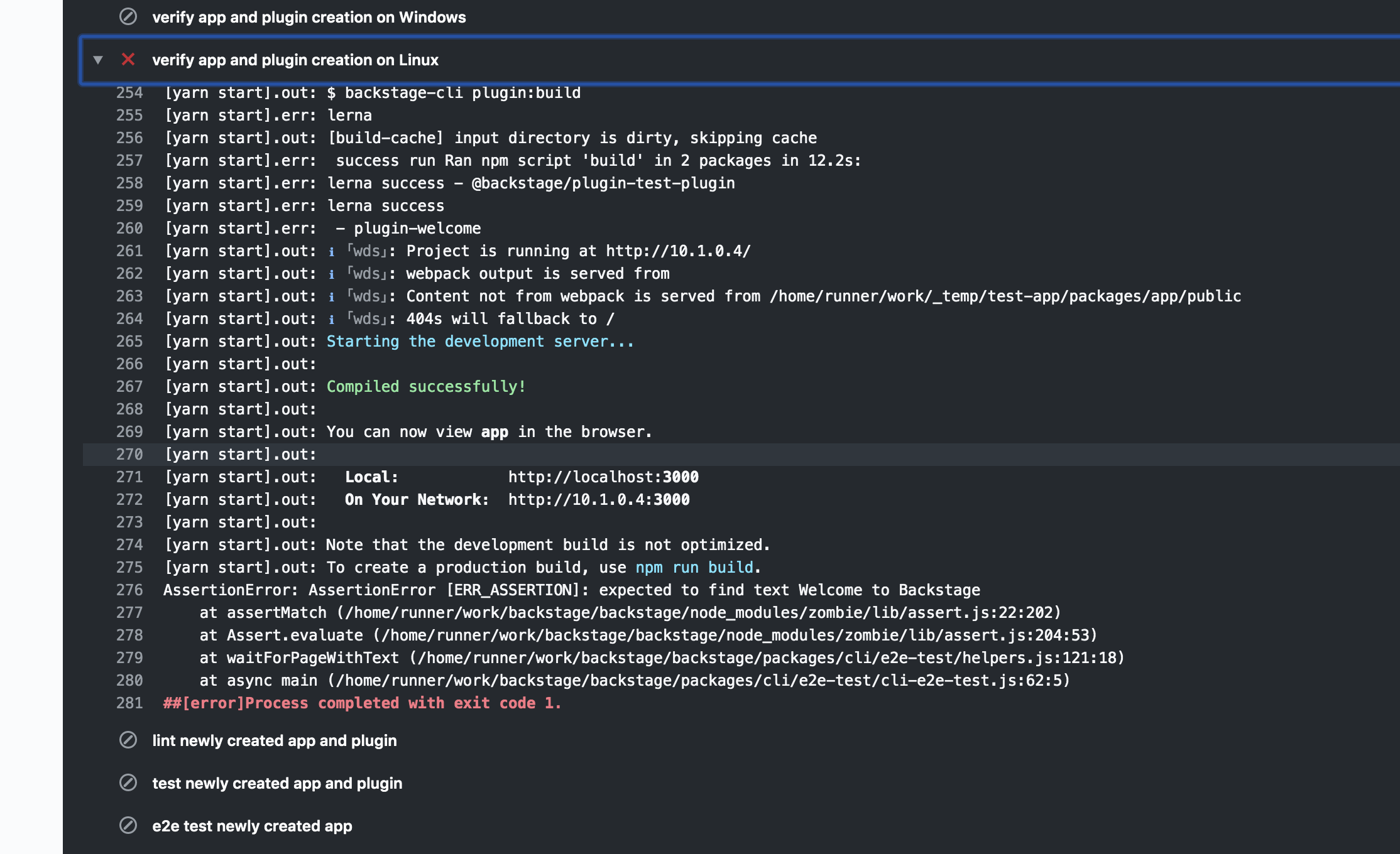 Cli Flaky E2e Test · Issue 708 · Backstagebackstage · Github 