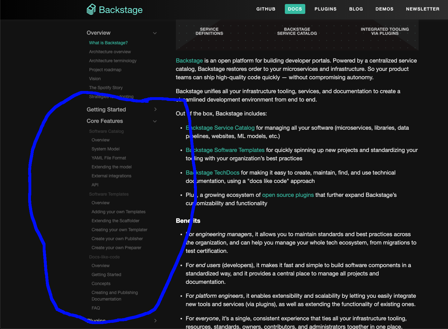 Design: Low visibility/contrast in sidebar on backstage.io/docs · Issue #2367 · backstage ...