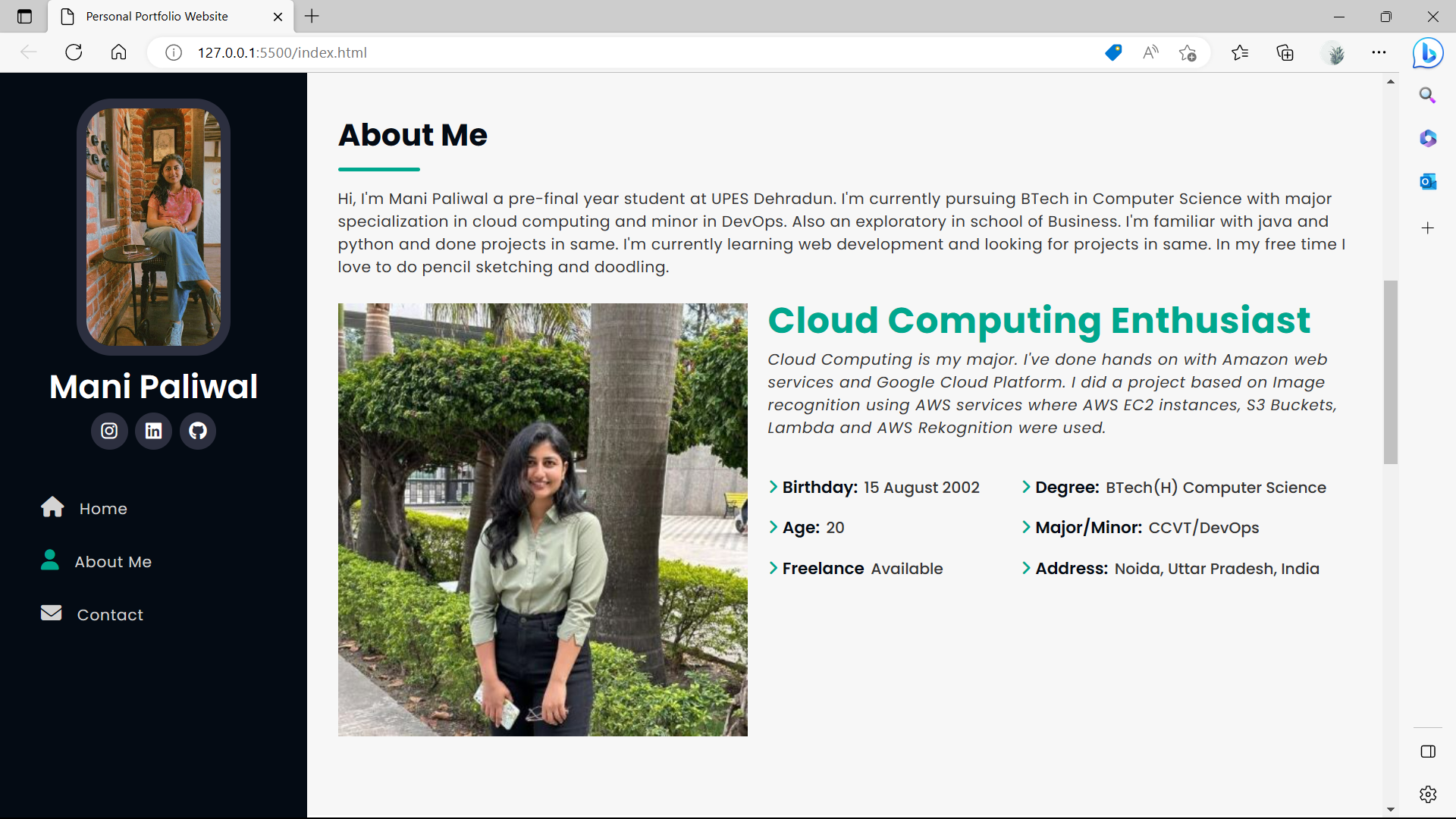 GitHub - MP-15/Personal-Portfolio-Website