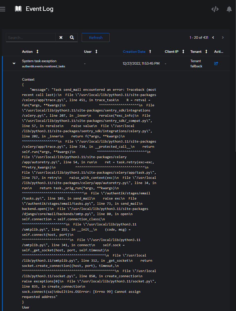 Email Failing Send During Stage Not When Using Ak Testemail Command · Issue 4293 