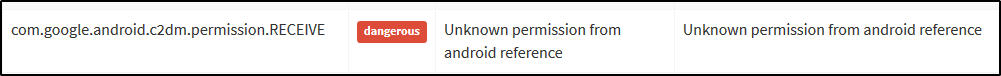 Permission 'com.google.android.c2dm.permission.RECEIVE ' Unknown · Issue #552 · MobSF/Mobile ...