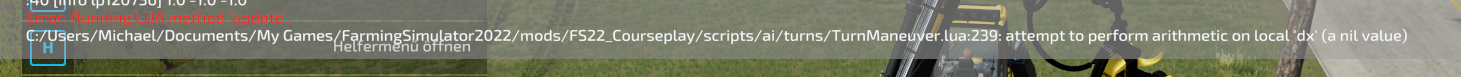 [BUG_SP] lua error · Issue #545 · Courseplay/Courseplay_FS22 · GitHub