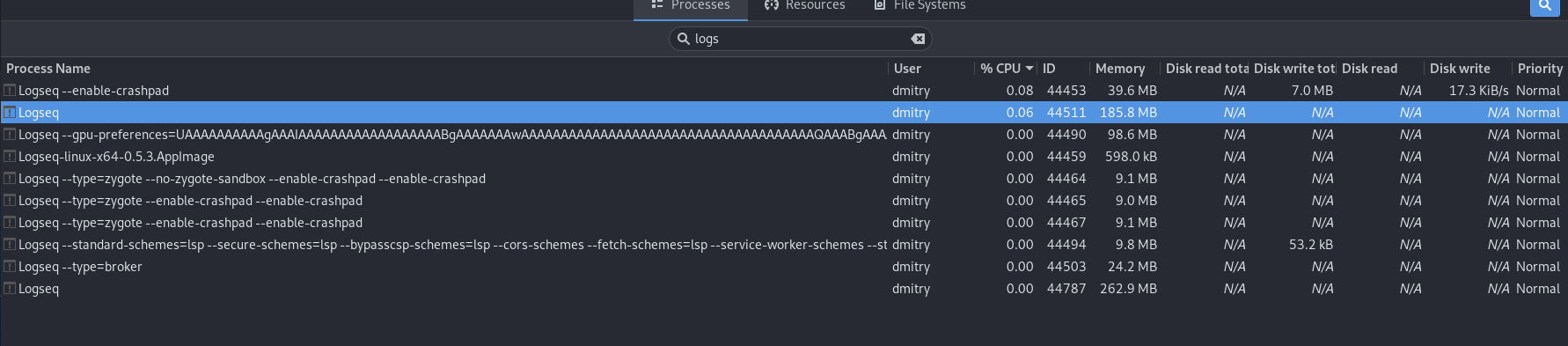 [Resolved] High CPU load in Linux (Logseq 0.5.2 ~ 0.5.4) · Issue #3421 · logseq/logseq · GitHub