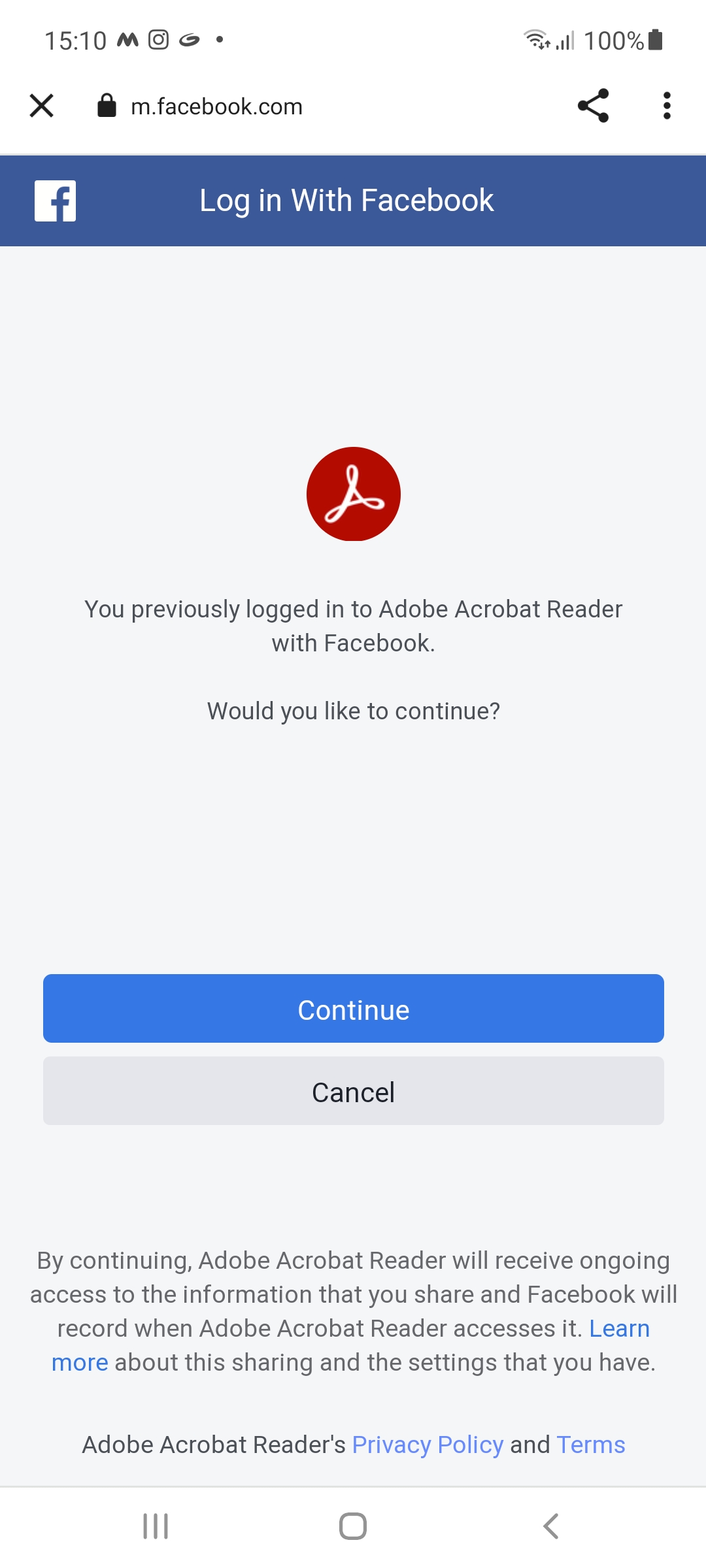 Not able to sign in with other credentials if the user has already ...