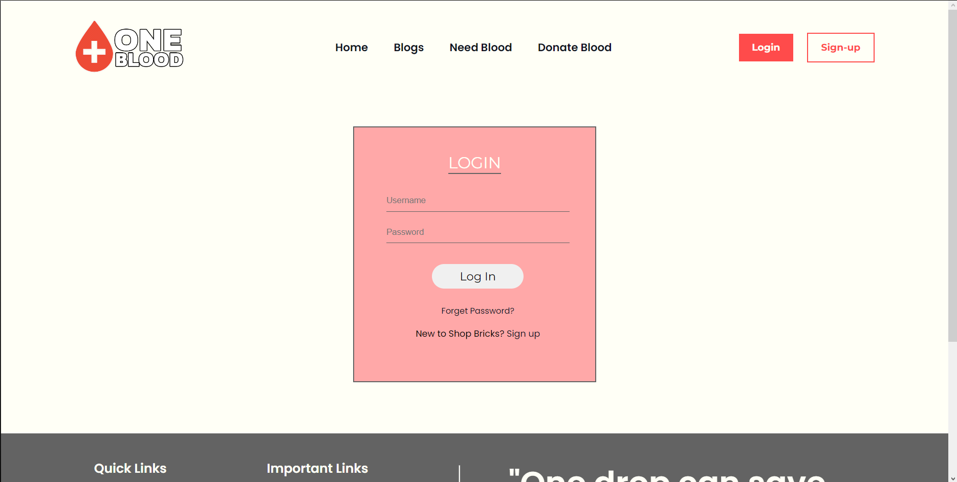 GitHub - AndyyAD/Blood-donation-website: This is a blood donation website made in HTML, CSS and ...