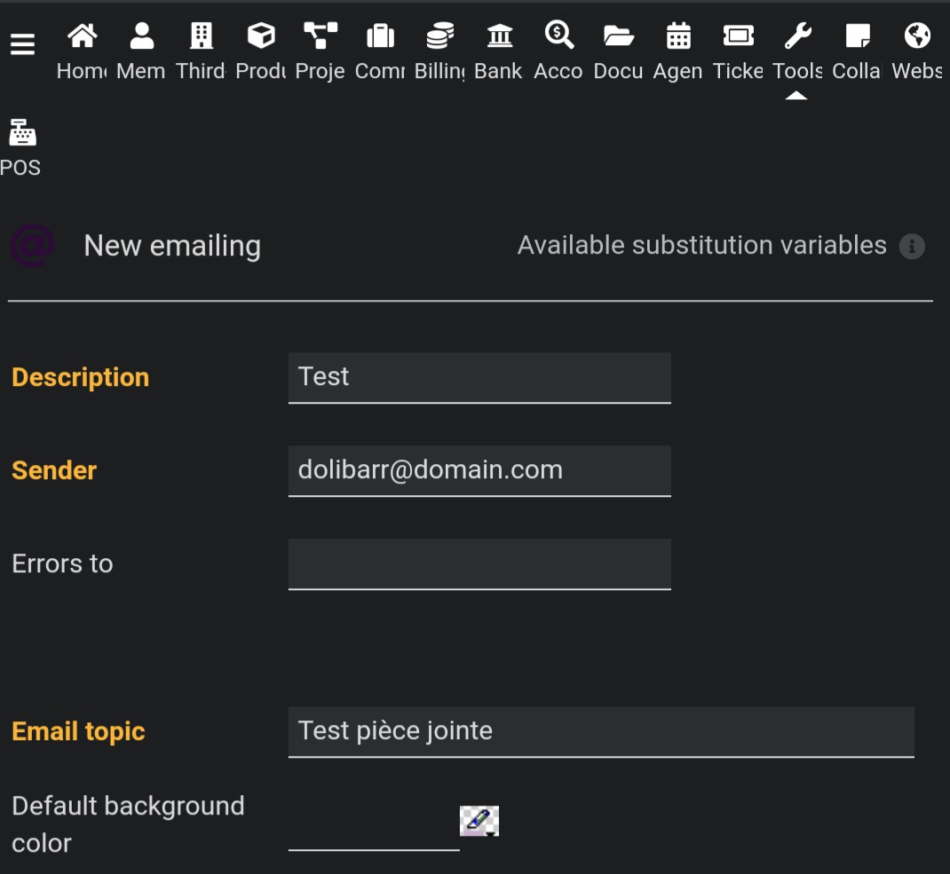 Bug attachment field does not appear in the emailing module · Issue #17094 · Dolibarr/dolibarr ...