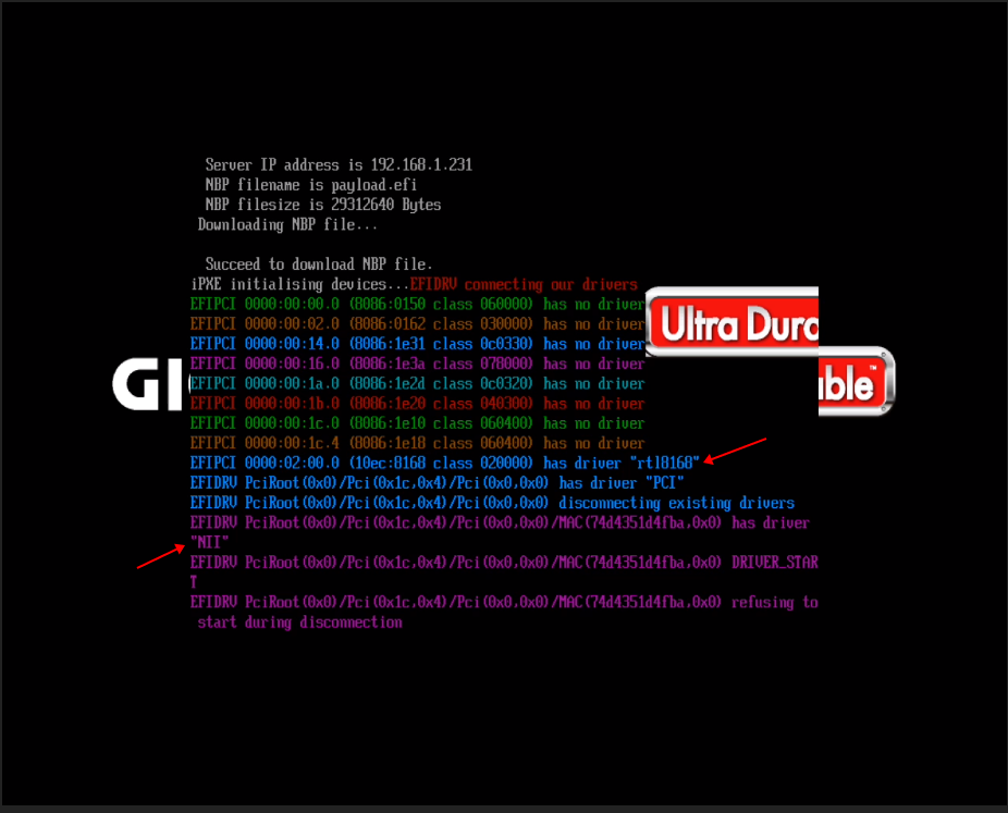ipxe freezes on GA-B75N (Bios version F5) motherboard after been loaded by nic efi PXE rom ...