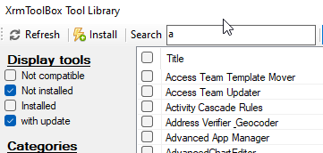 Search Bar Bug · Issue #1183 · MscrmTools/XrmToolBox · GitHub