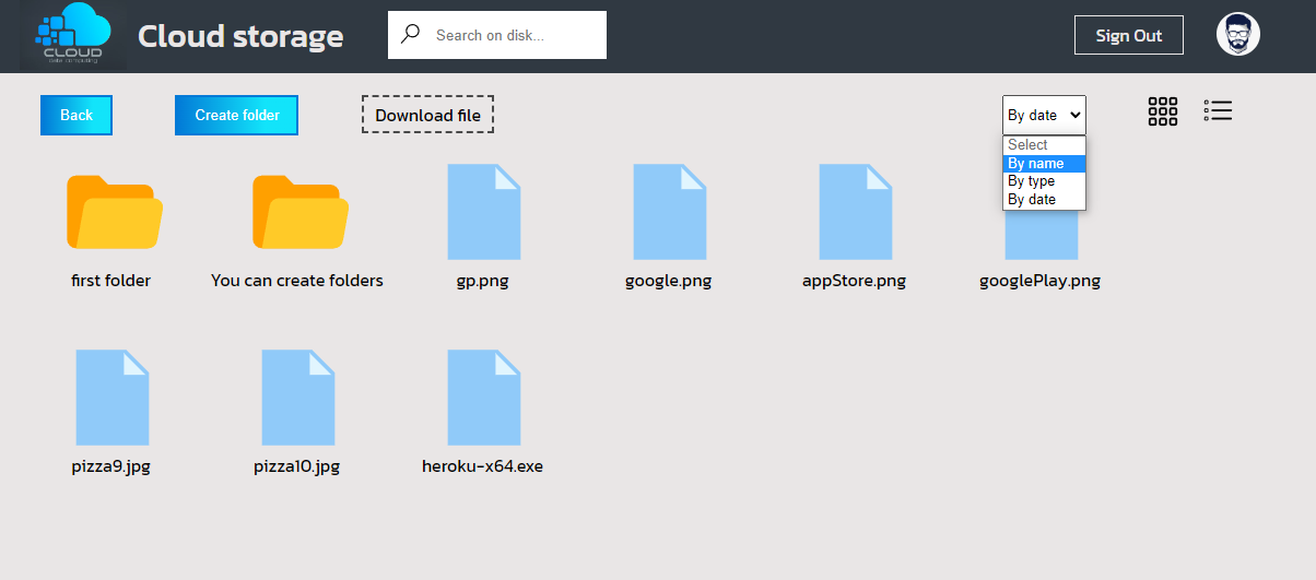 GitHub - RamanSlinka/mern-cloud-disk-server
