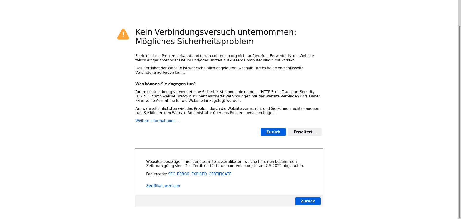Forum unreachable · Issue #247 · CONTENIDO/CONTENIDO · GitHub
