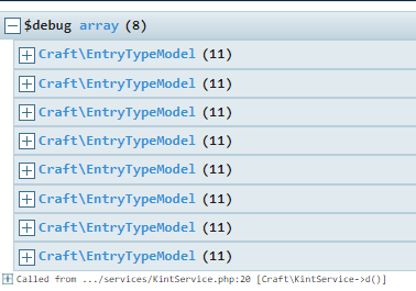 [3.x]: getEntryTypes result when used as the type parameter fails in Craft 3 but works in Craft ...