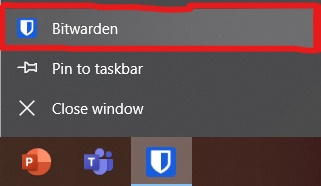 Small program icon not shown in W10 taskbar · Issue #799 · bitwarden ...