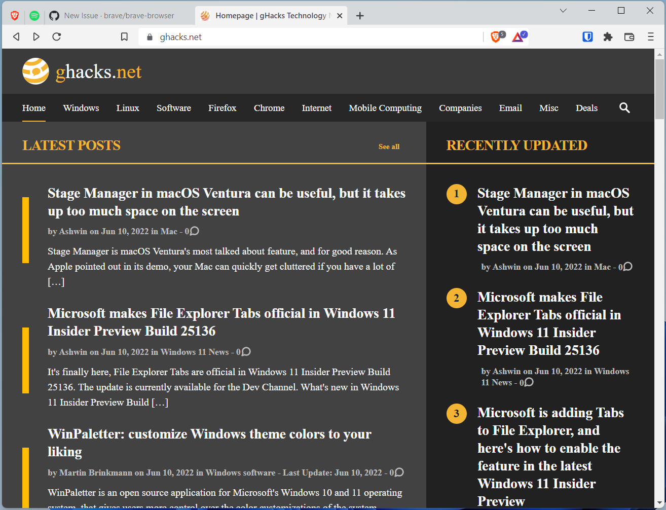 gHacks.net Report Incorrect Fonts · Issue #23391 · brave/brave-browser · GitHub