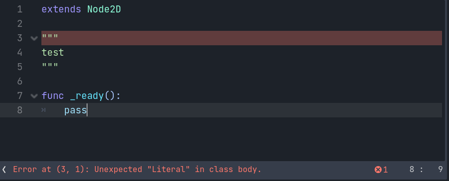 Multiline Comment Literal `` Does Not Work In 40 · Issue 62330 · Godotenginegodot · Github