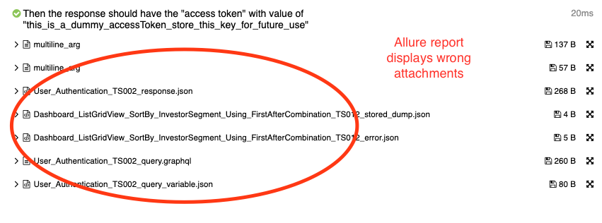 Reports shows attachment which is irrelevant to the test cases · Issue ...