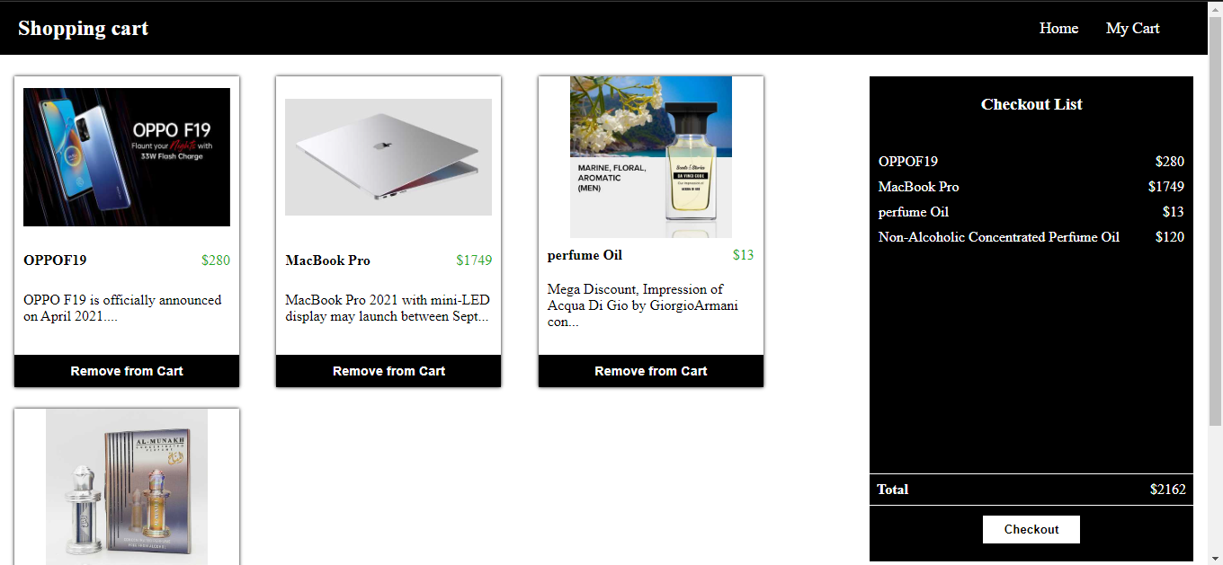 GitHub - Bluetooth-stack/shopping-cart: shopping cart functionality of an e-commerce app using ...