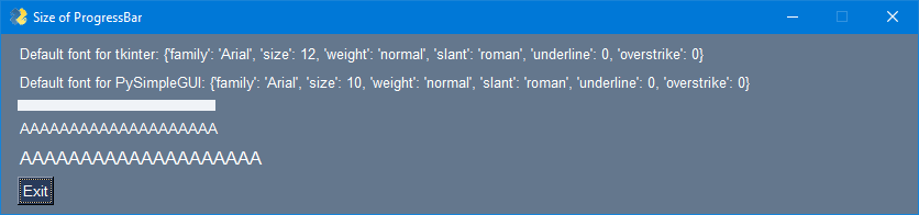 [ Enhancement] ProgressBar length size · Issue #4199 · PySimpleGUI/PySimpleGUI · GitHub