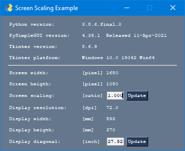 Scaling · Issue #1907 · PySimpleGUI/PySimpleGUI · GitHub