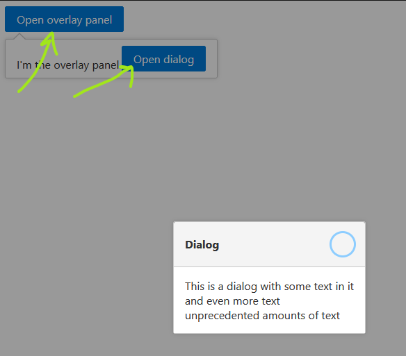 OverlayPanel: clicking on a modal dialog above it dismisses the panel · Issue #2161 · primefaces ...