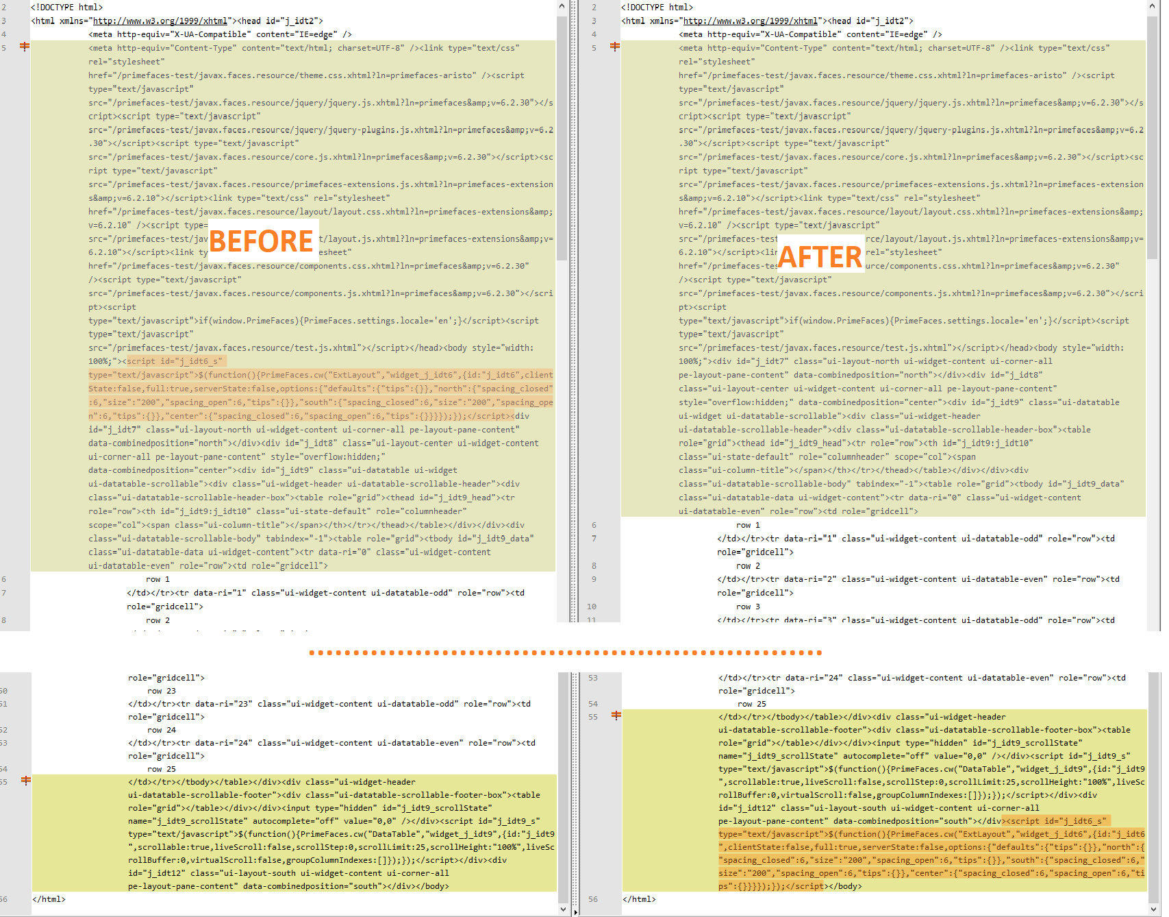 Layout: dataTable with percentage scrollHeight is wrongly sized · Issue #563 · primefaces ...