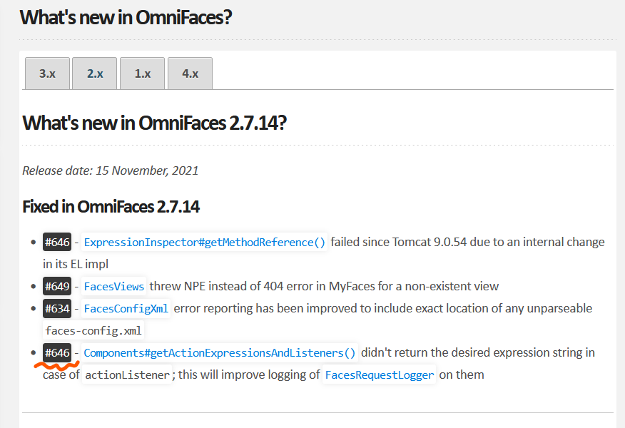Components#getActionExpressionsAndListeners returns actionListener's FQCN · Issue #650 ...