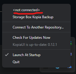 Disconnected repository shows up as · Issue #2649 · kopia/kopia · GitHub