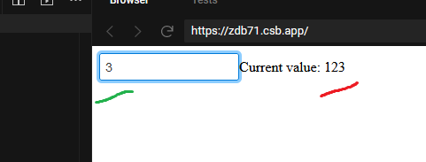 InputNumber: deleting field's content with the Delete key doesn't change the backing value ...