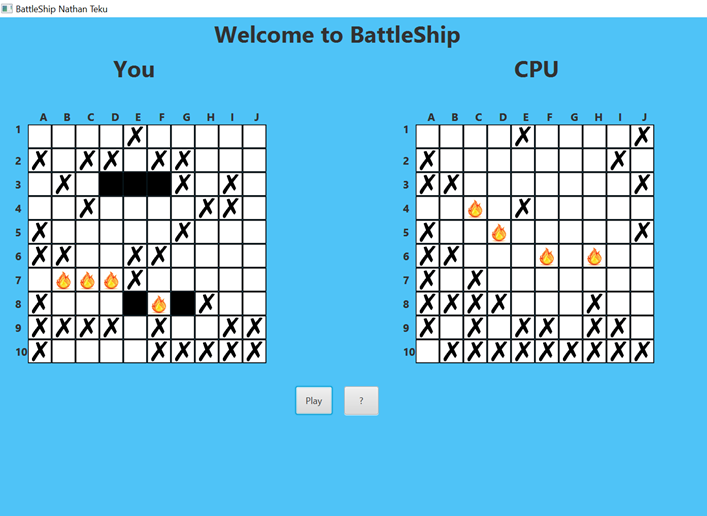 GitHub - nteku/battleship-nate-teku: GUI using JavaFX which establishes the BattleShip Game