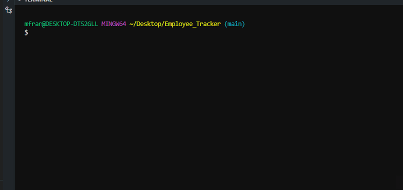 GitHub - mfrancisco9/Employee-Tracker